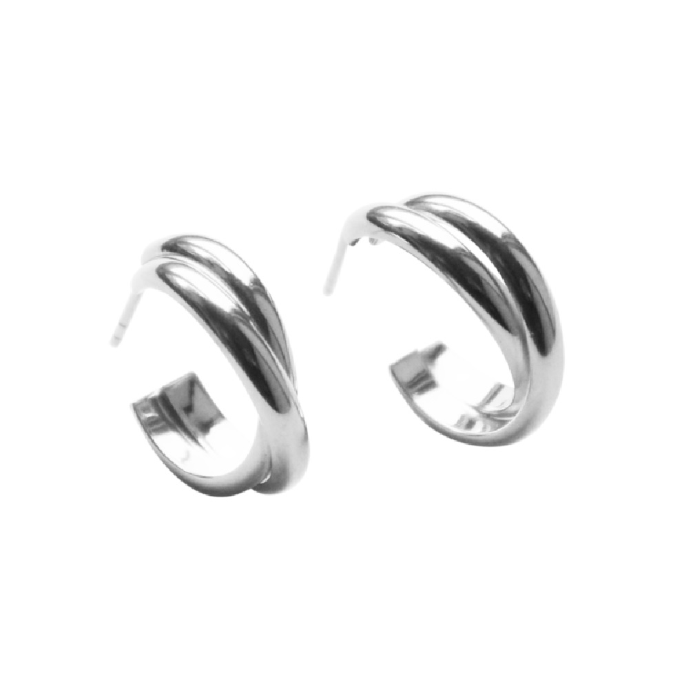 Crossing hoops sterlingsølv - Louise-viborg