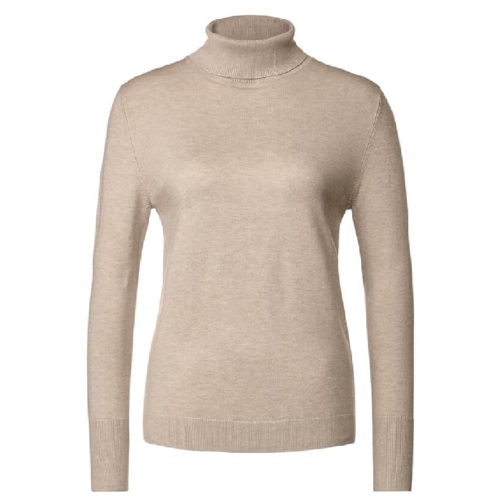 Street One basic roll-neck sweater spring sand - Louise-viborg